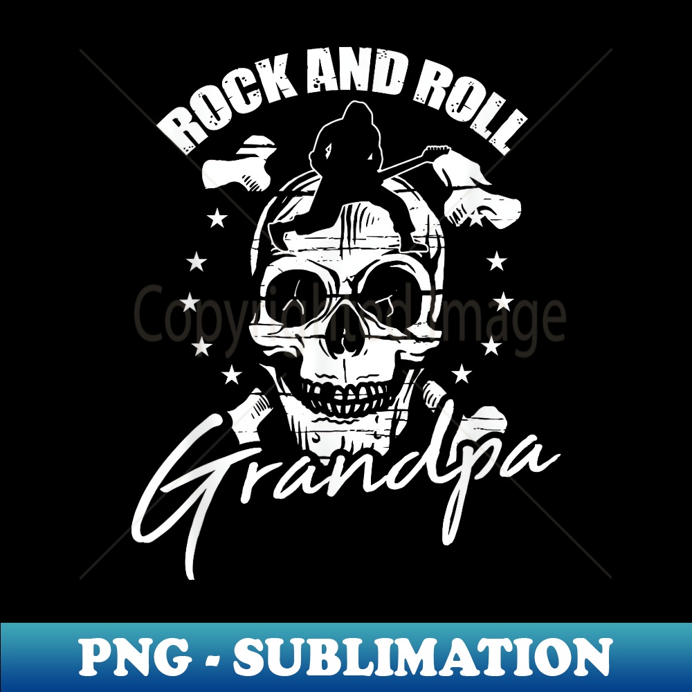 Rock And Roll Grandpa Rock For Rock And Roll Fans - PNG Tran | Inspire ...