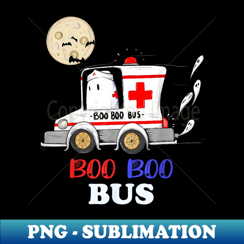 Funny Boo Boo Bus Halloween Ambulance First Responder - Subl | Inspire ...