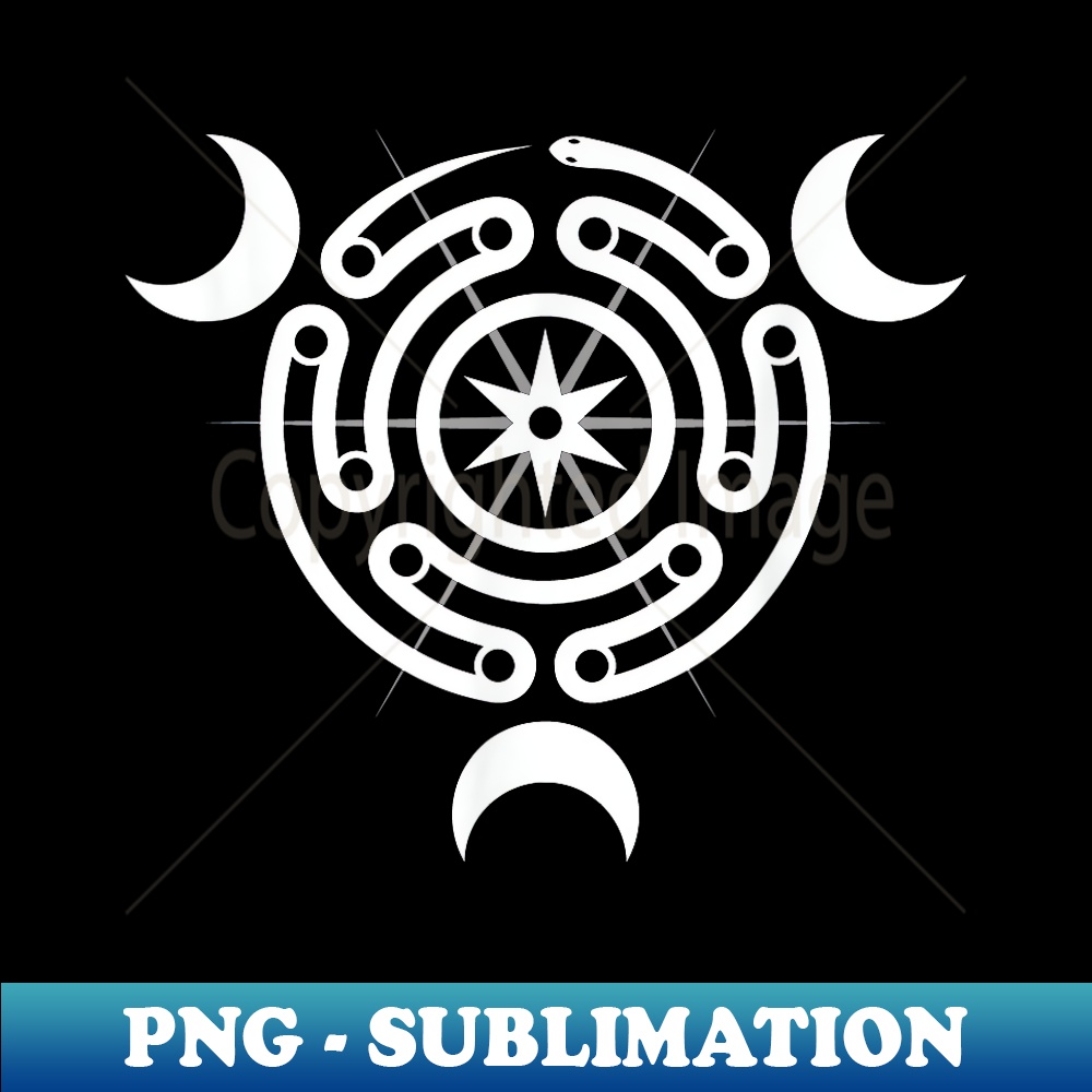 Hecate's Wheel Moon Goddess Serpent Labyrinth with 3 Moons - | Inspire ...