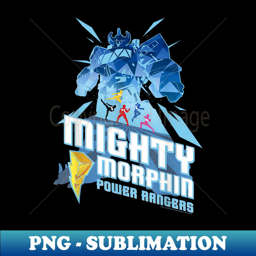Power Rangers Mighty Morphin' Power Rangers Group Silhouette | Inspire ...