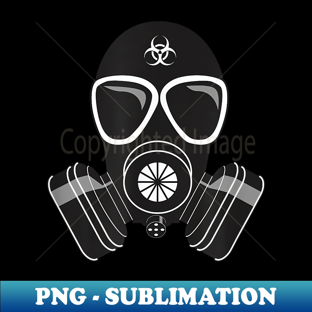 Biohazard Gas Mask Goggles Safety Alert - Modern Sublimation | Inspire ...