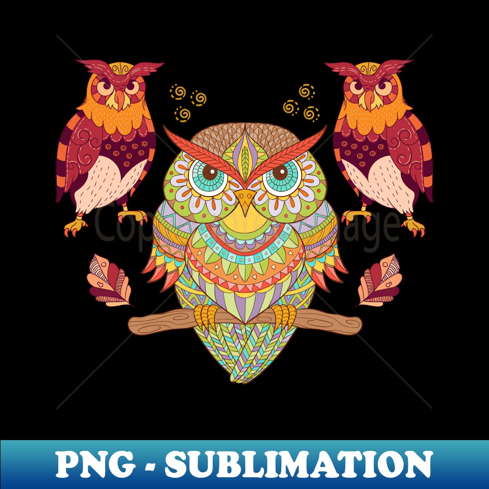 Vintage Forest Birds Animal Gift Owl - Signature Sublimation | Inspire ...