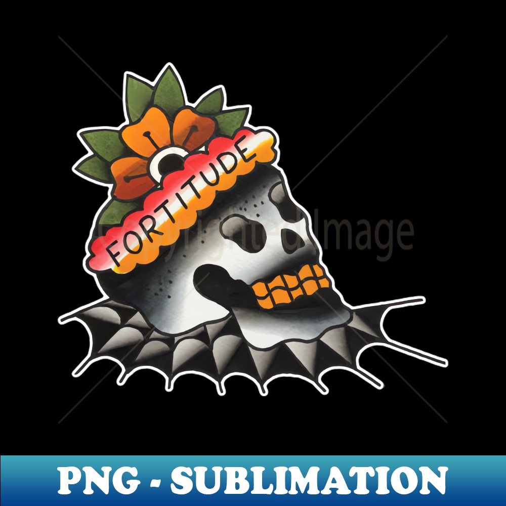 Fortitude Skull Tattoo Design - High-Quality PNG Sublimation | Inspire ...
