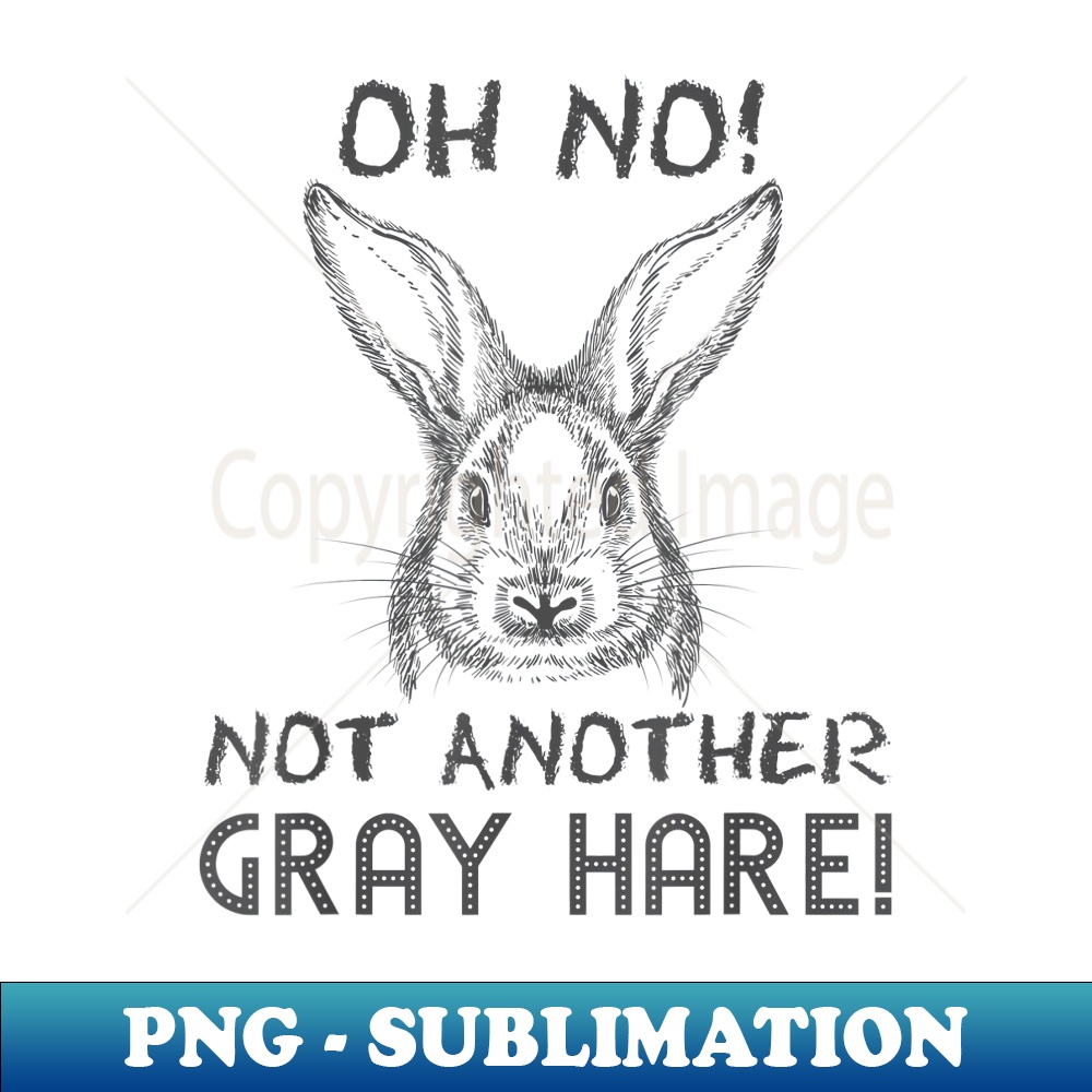 Funny Grey Hair Oh No Not Another Gray Hare Joke Pun - Vinta | Inspire ...