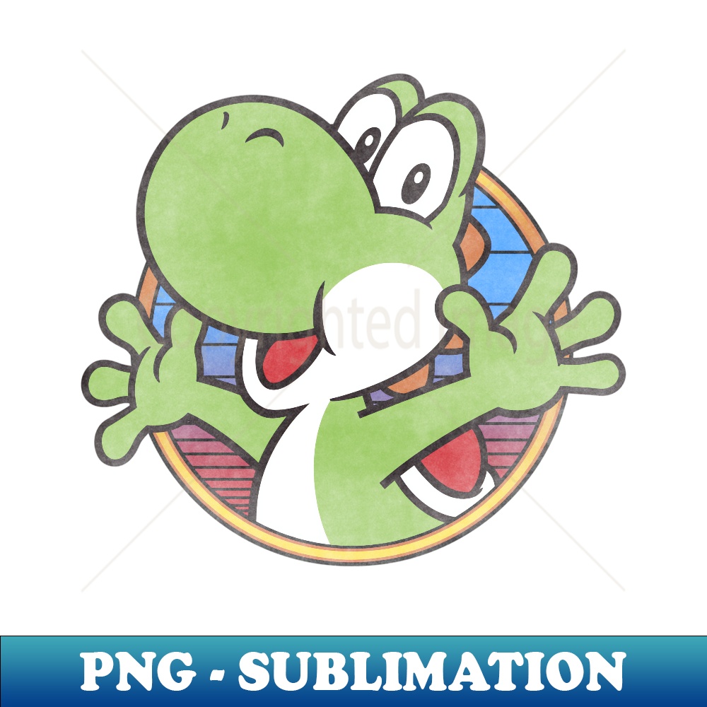 Super Mario Yoshi Color Fade Circle Logo - Exclusive Sublima | Inspire ...
