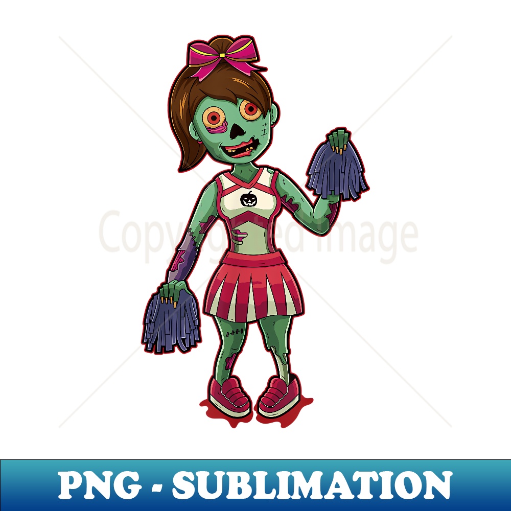 Zombie Girl Cheerleader Halloween - Artistic Sublimation Dig | Inspire ...