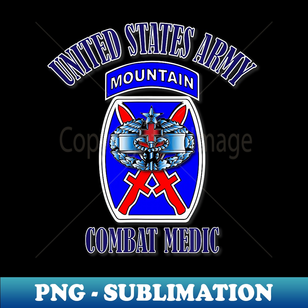10th Mountain Division Combat Medic (Front Design) - PNG Tra | Inspire ...