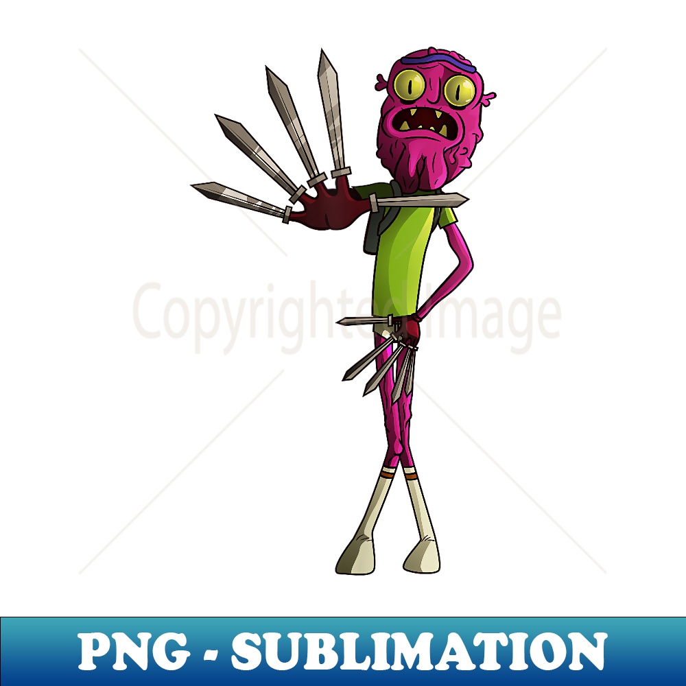 Rick and Morty Scary Terry - Sublimation-Ready PNG File | Inspire Uplift