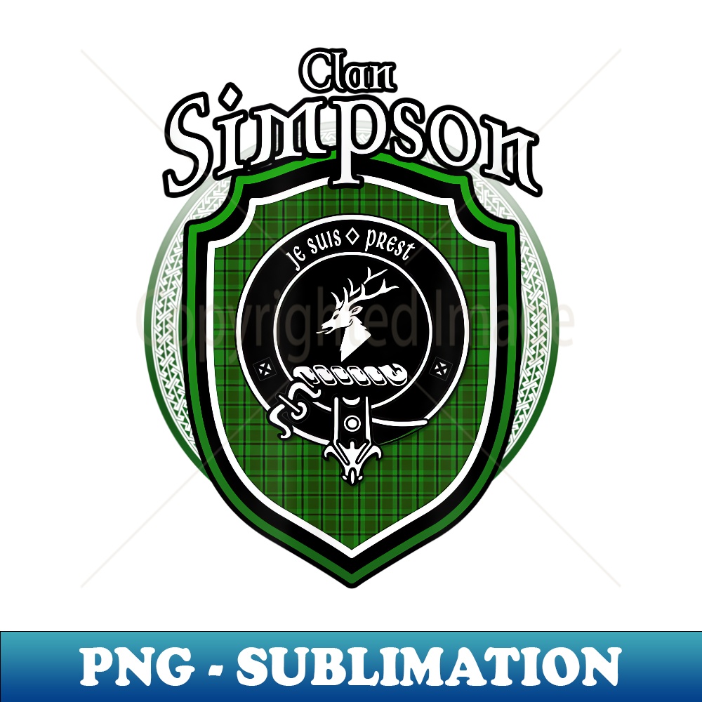 Simpson Clan Crest Scottish Clan Simpson Family Badge - Mode | Inspire ...