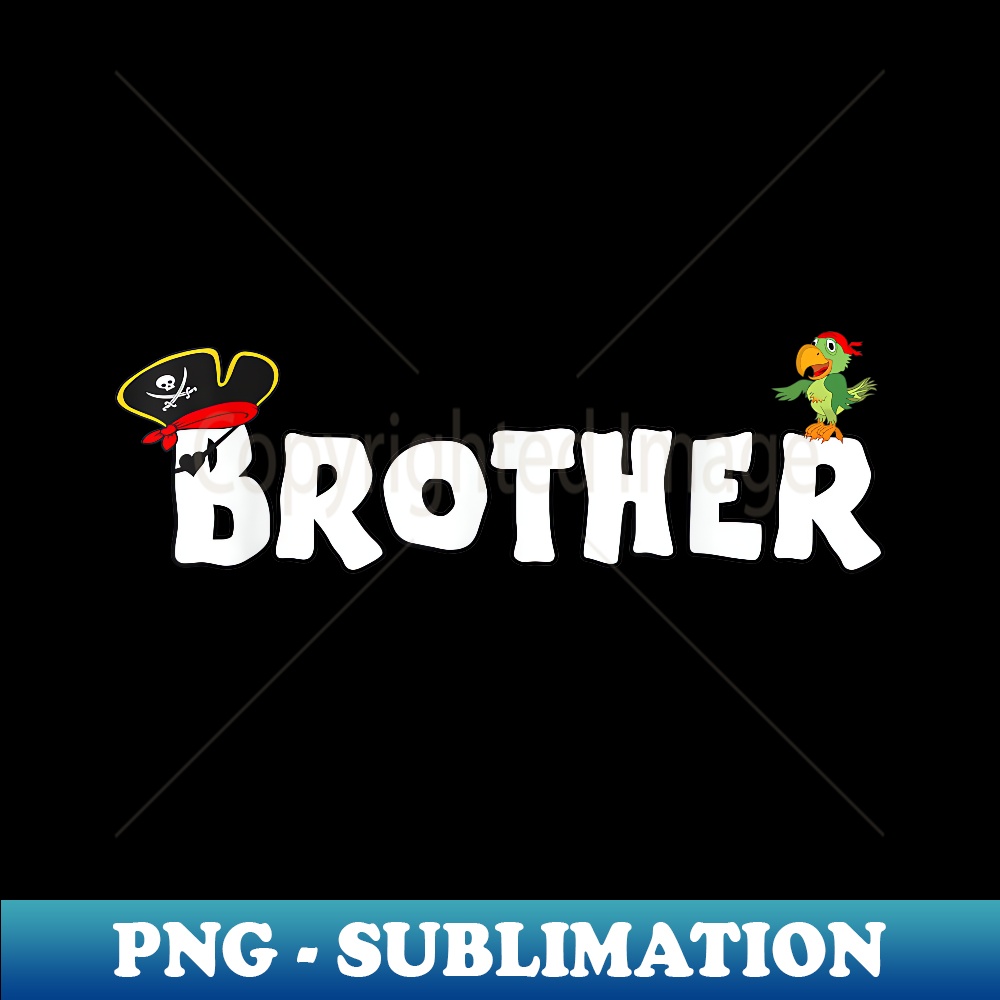Pirate Brother Bro Skull Pirate's Hat Crossbones - Decorativ | Inspire ...