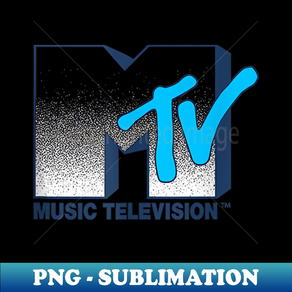 MTV Outline Light Blue Logo - Stylish Sublimation Digital Do | Inspire ...