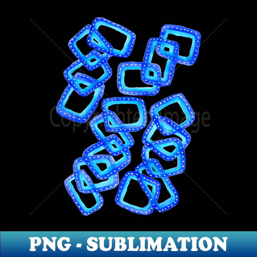 Rectangle Chain Blue - Professional Sublimation Digital Down | Inspire ...