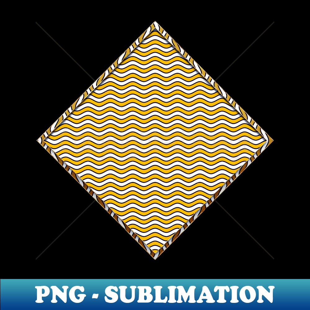 Geometric Wave Pencil Stripe Pattern in Yellow n.300 - Subli | Inspire ...