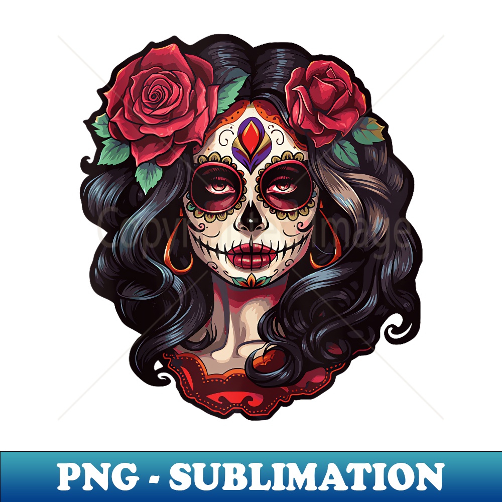 De Los Muertos La Catrina Day of the Dead Sugar Skull - Aest | Inspire ...