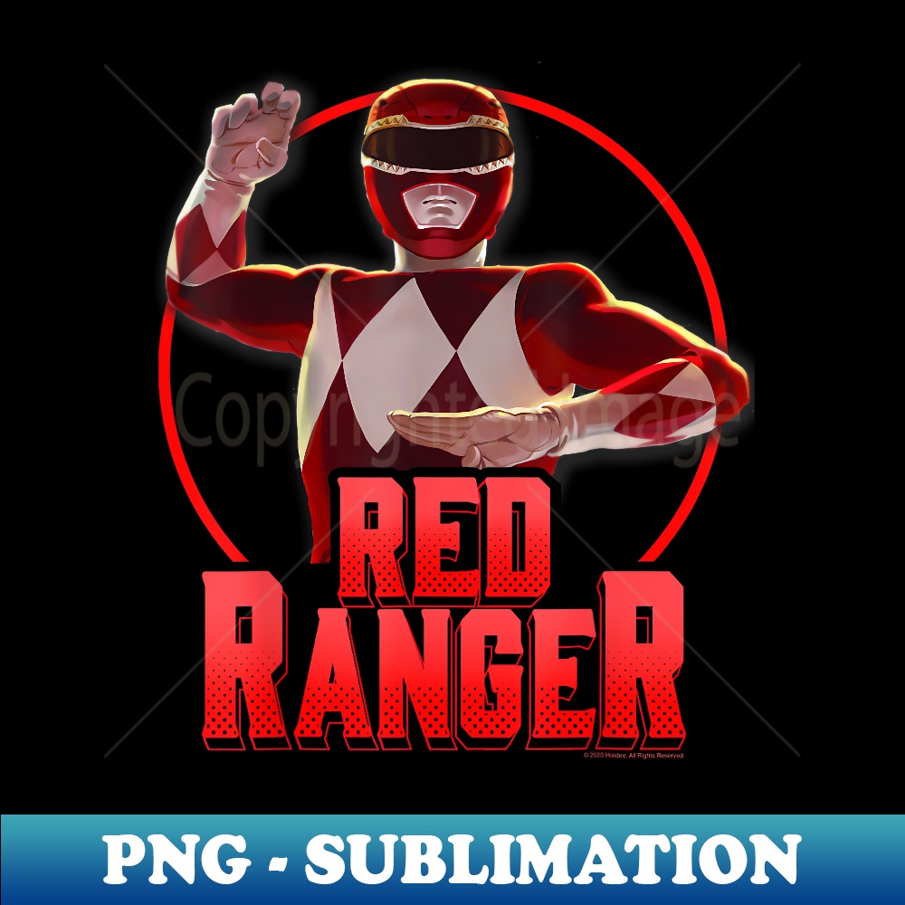Power Rangers Red Ranger Karate Action Circle Portrait - Sty | Inspire ...