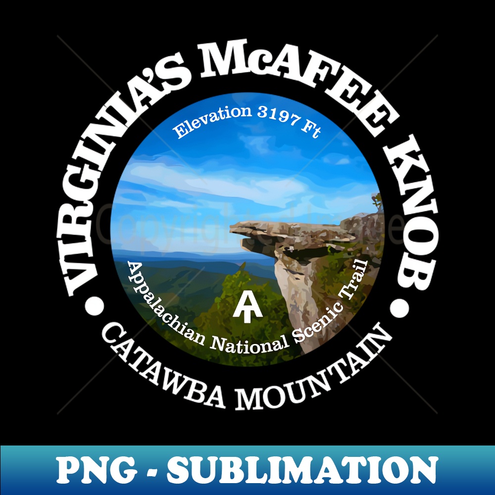McAfee Knob (rd) - Exclusive PNG Sublimation Download | Inspire Uplift