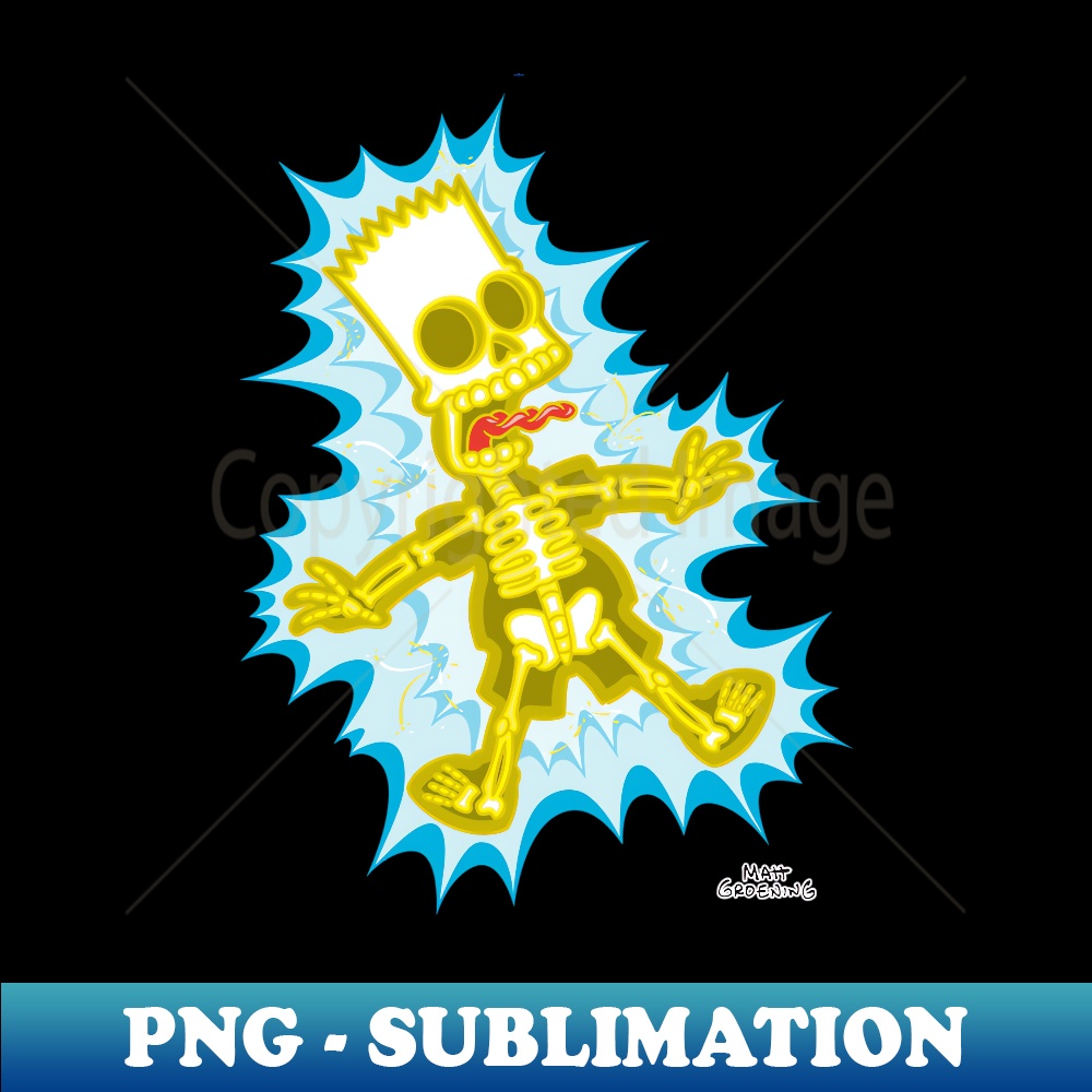 The Simpsons Bart Simpson Skeleton Electro Shock - Premium P | Inspire ...