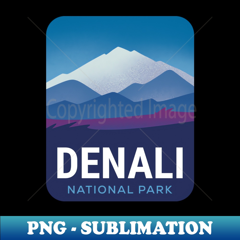 Denali National Park AK - PNG Transparent Digital Download F | Inspire Uplift