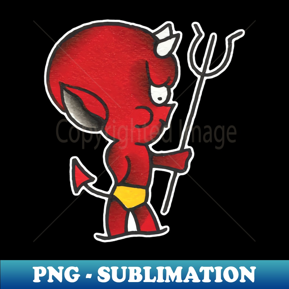 Lil' Devil Tattoo Design - PNG Transparent Sublimation File | Inspire ...