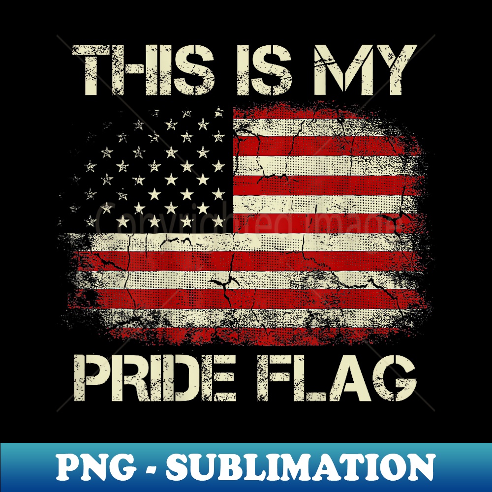 This Is My Pride Flag 4th Of July Patriotic USA Flag On Back | Inspire ...