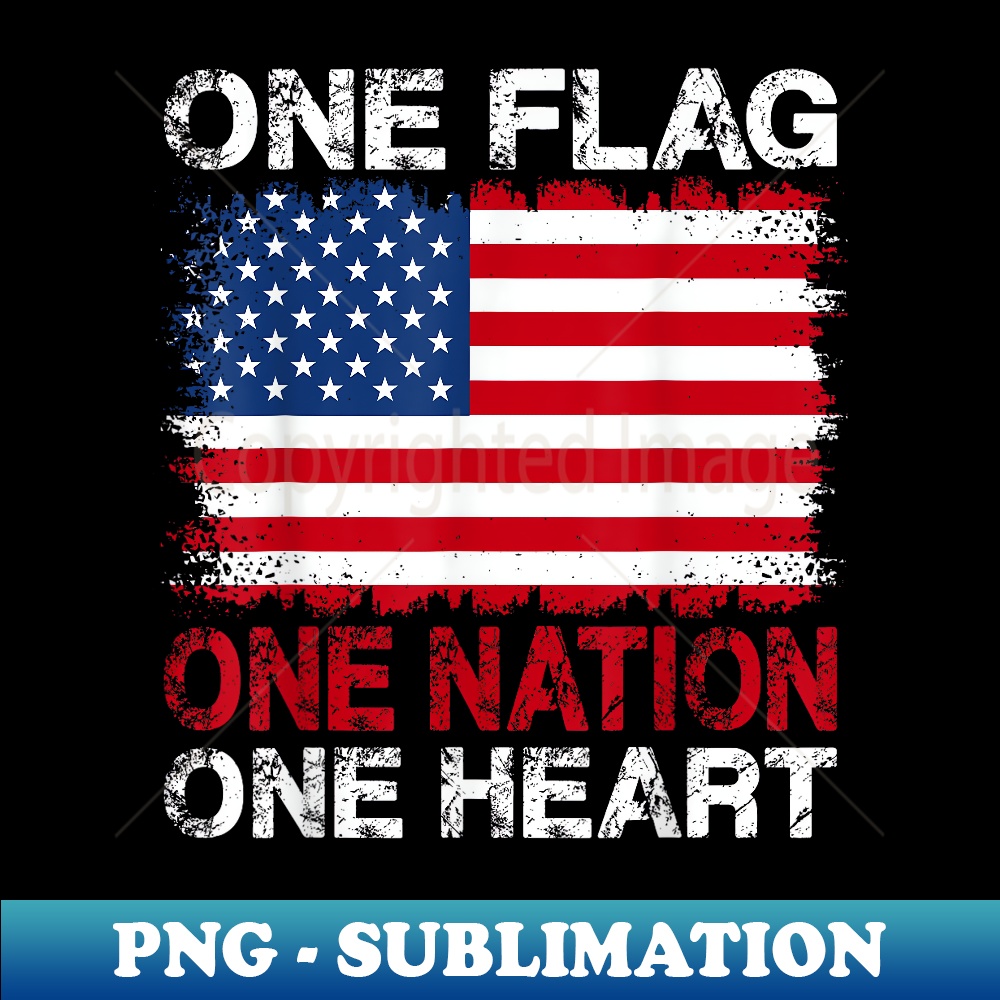 One Flag, One Nation, One Heart - American Flag | Inspire Uplift