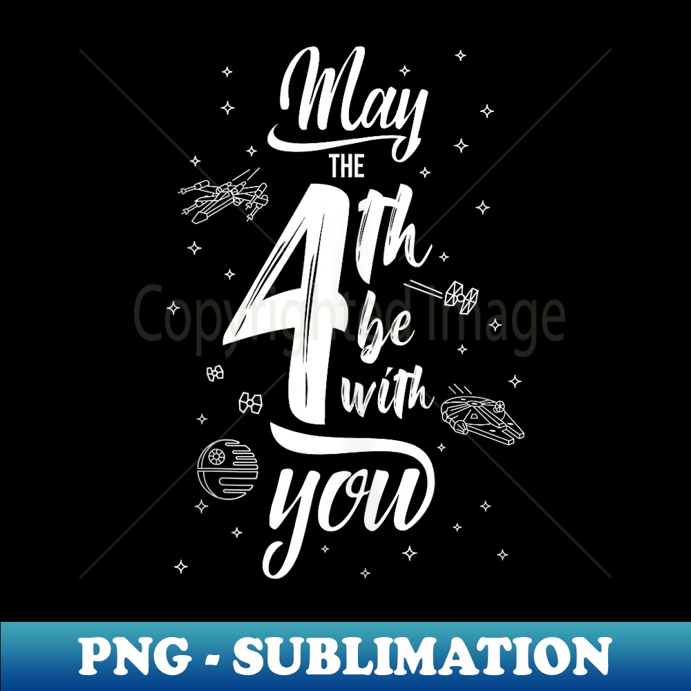 Star Wars May The 4th Be With You Space Text - PNG Sublimati | Inspire ...