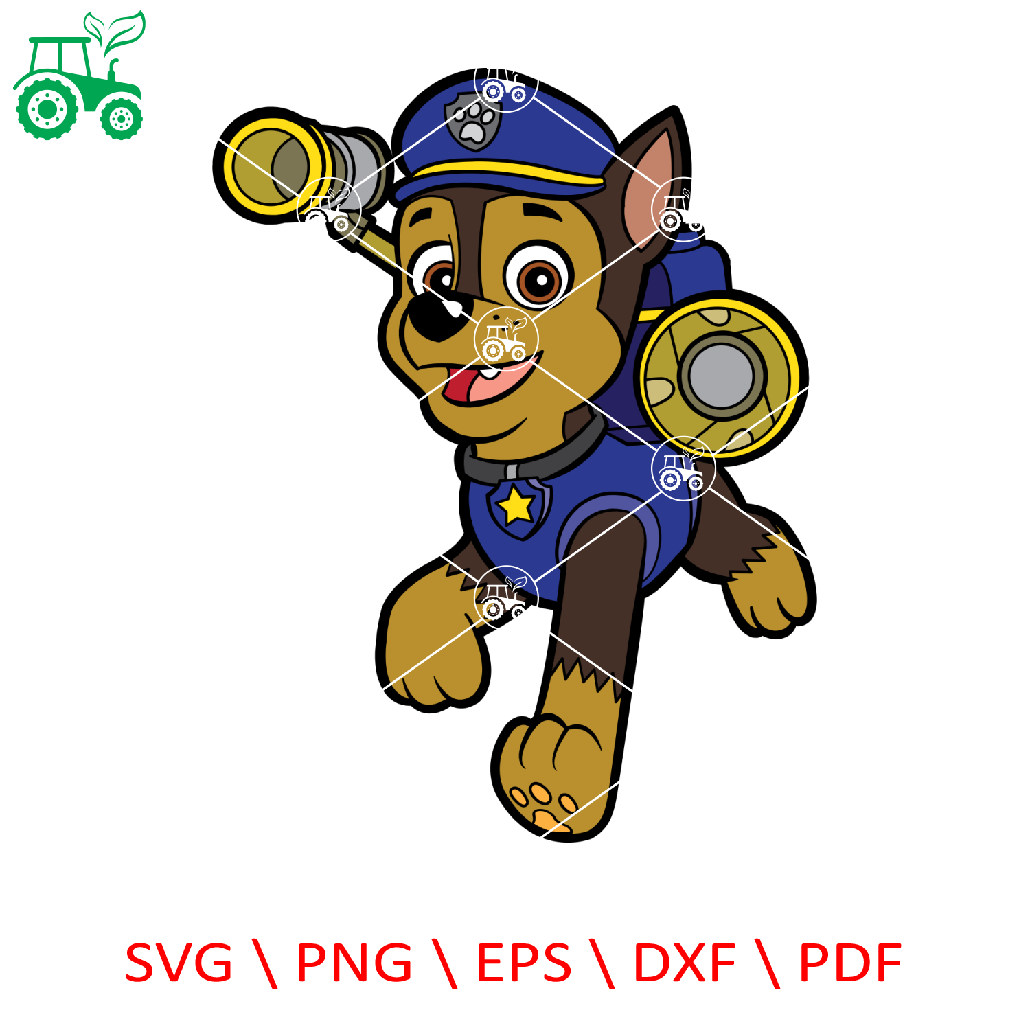 Chase paw patrol svg, Paw patrol Clipart, Cartoon Paw Svg, D | Inspire ...