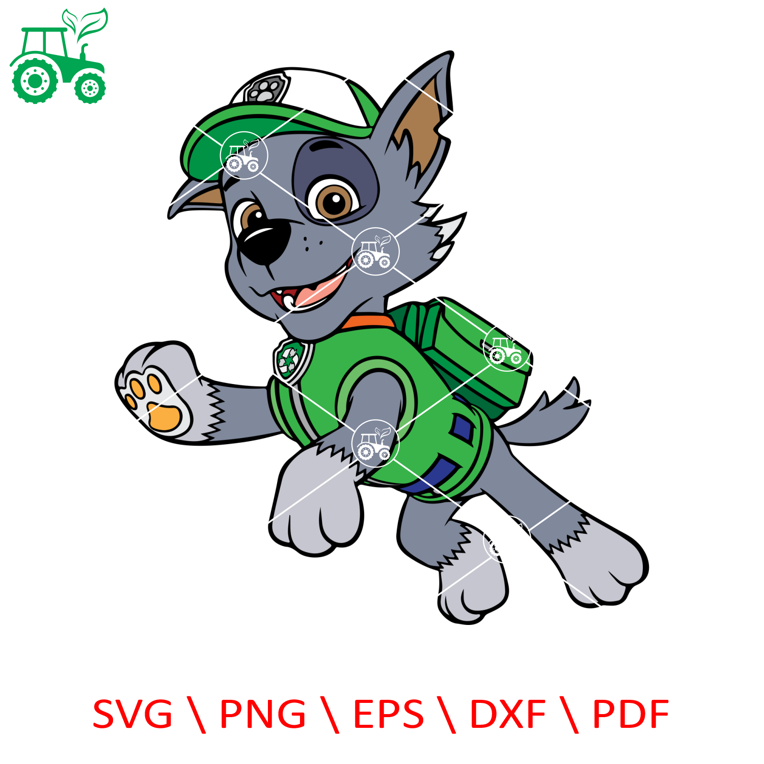 Rocky Paw Patrol svg, Paw patrol Clipart, Cartoon Paw Svg, D - Inspire ...
