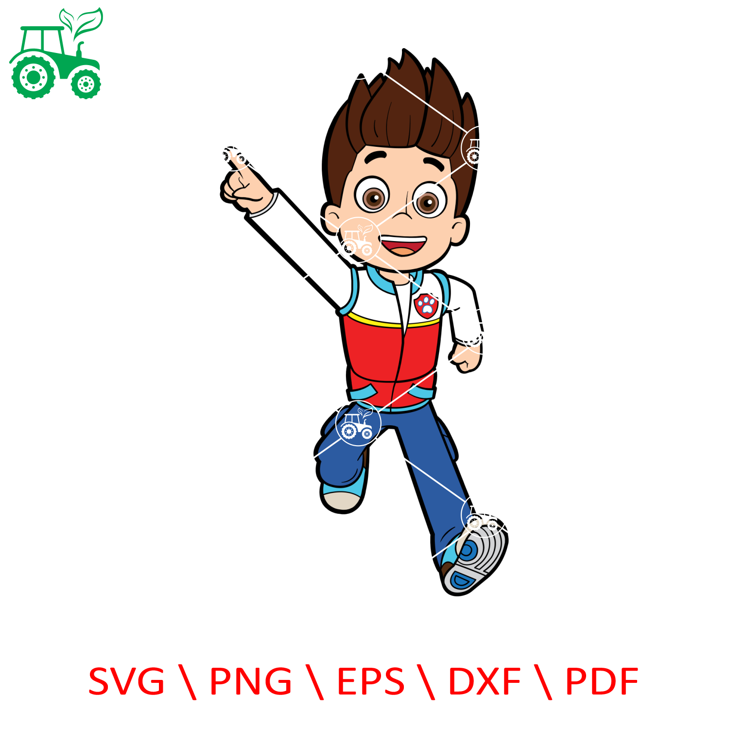 Ryder Paw Patrol svg, Paw patrol Clipart, Cartoon Paw Svg, D - Inspire ...