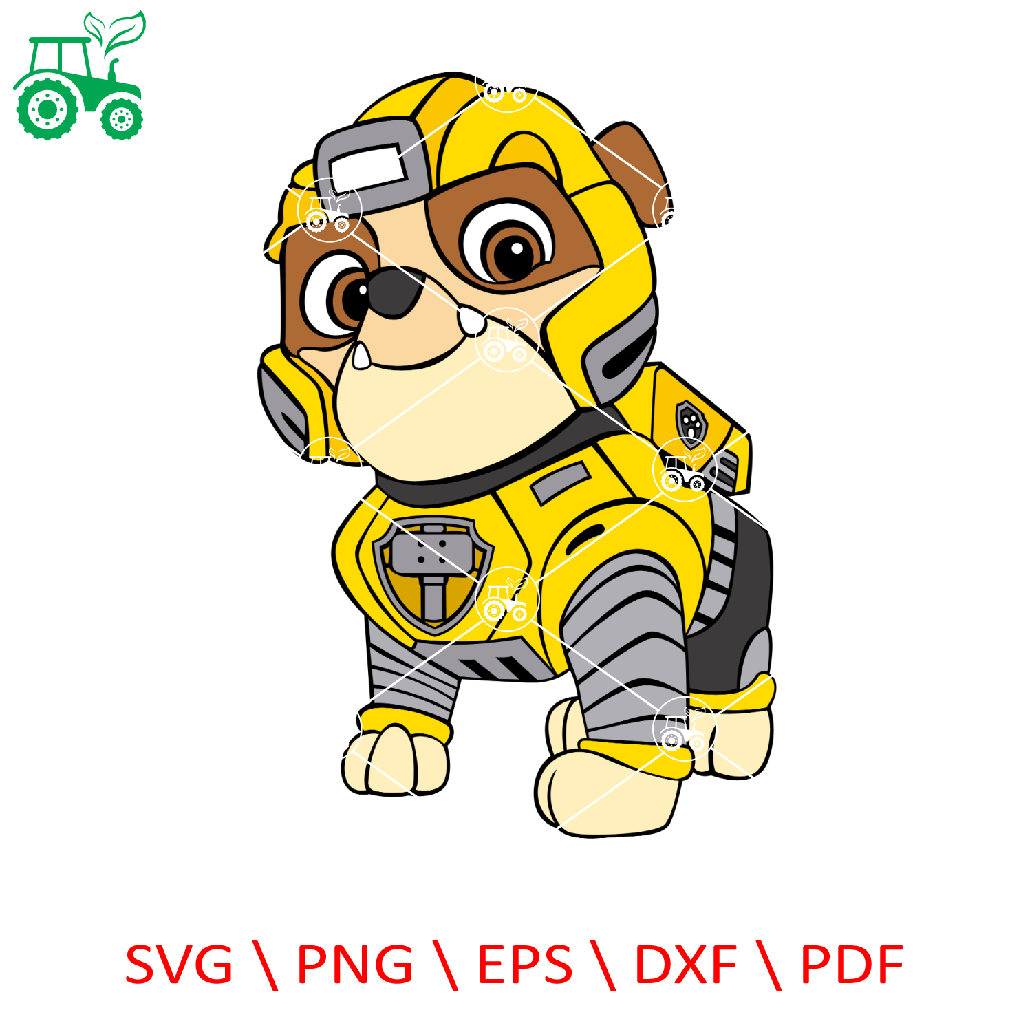Rubble Mighty Pups Paw Patrol svg, Paw patrol Clipart, Carto - Inspire ...