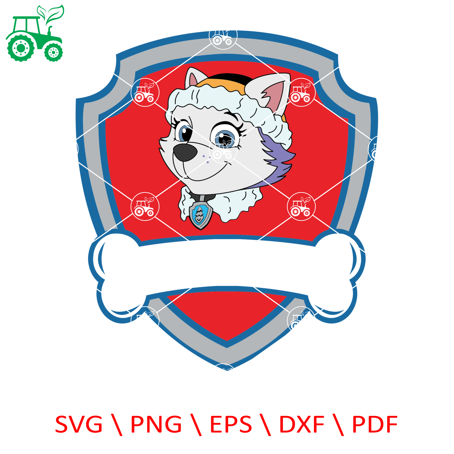 Everest Shield Paw Patrol svg, Paw patrol Clipart, Cartoon P - Inspire ...