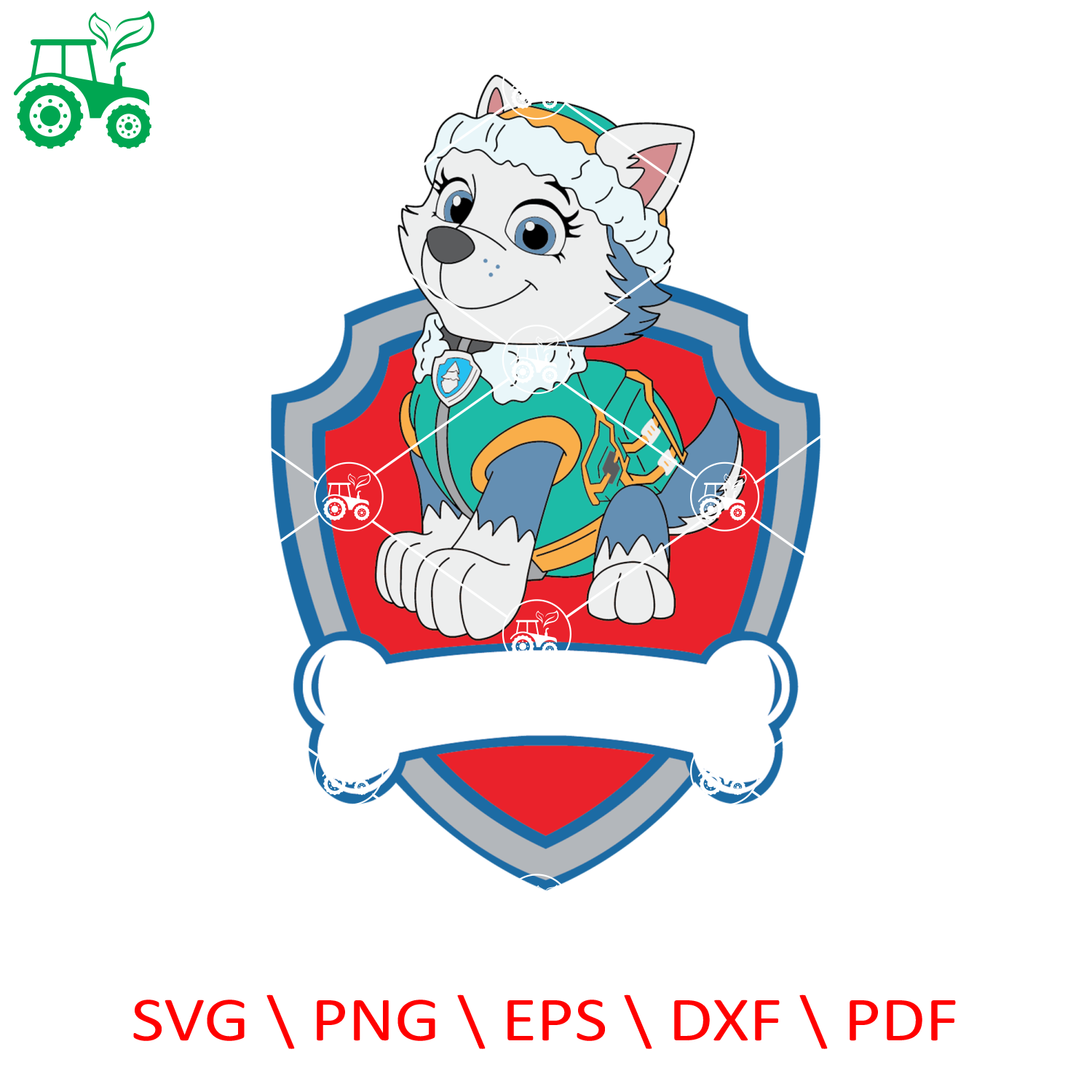 Everest Shield Paw Patrol svg, Paw patrol Clipart, Cartoon P - Inspire ...