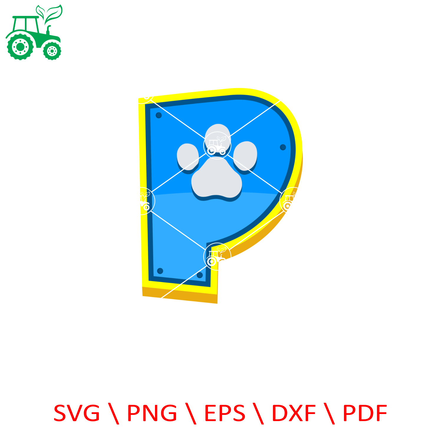 Paw Patrol Alphabet P, Paw Patrol svg, Paw patrol Clipart, C - Inspire ...
