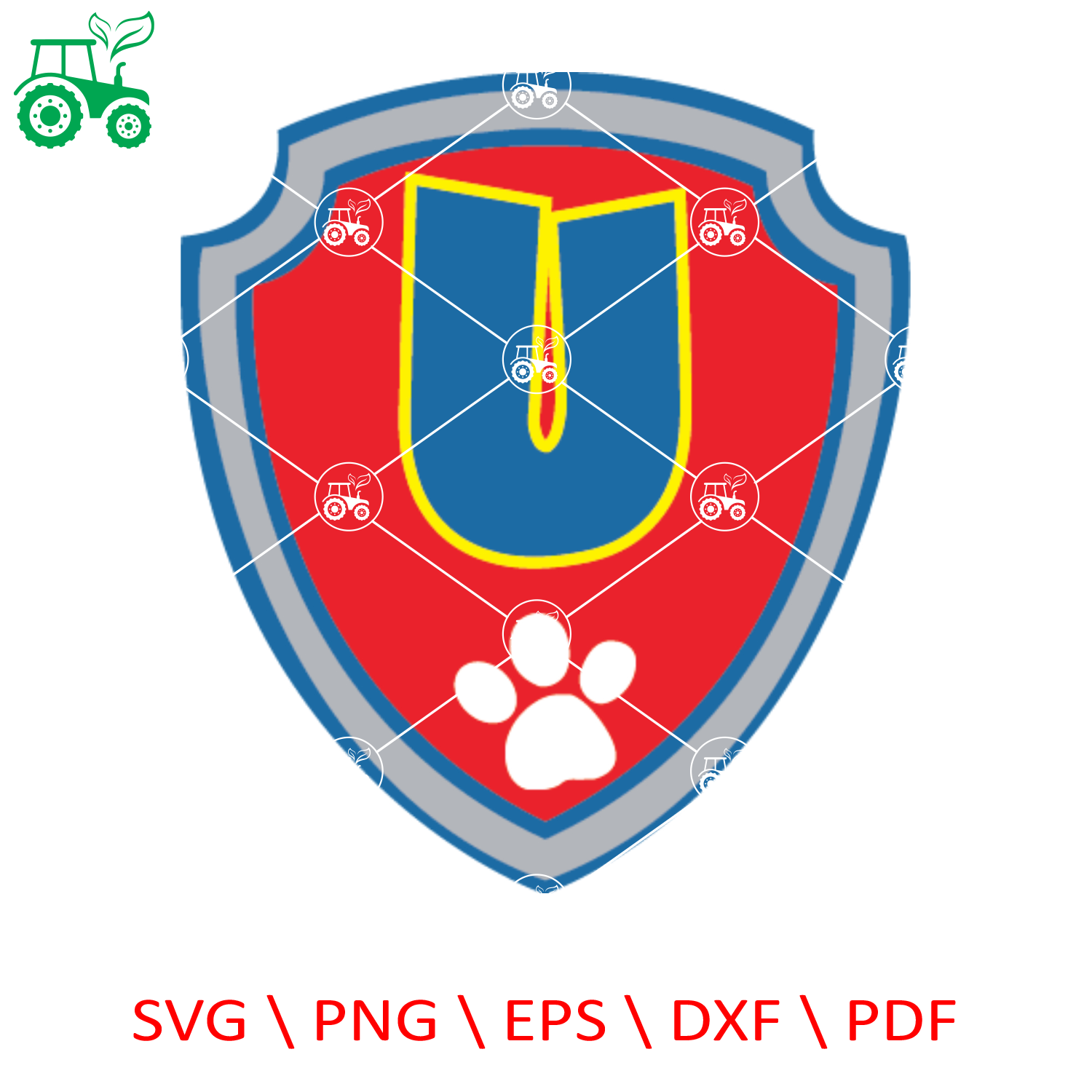 Paw Patrol Shield Alphabet U, Paw Patrol svg, Paw patrol Cli | Inspire ...