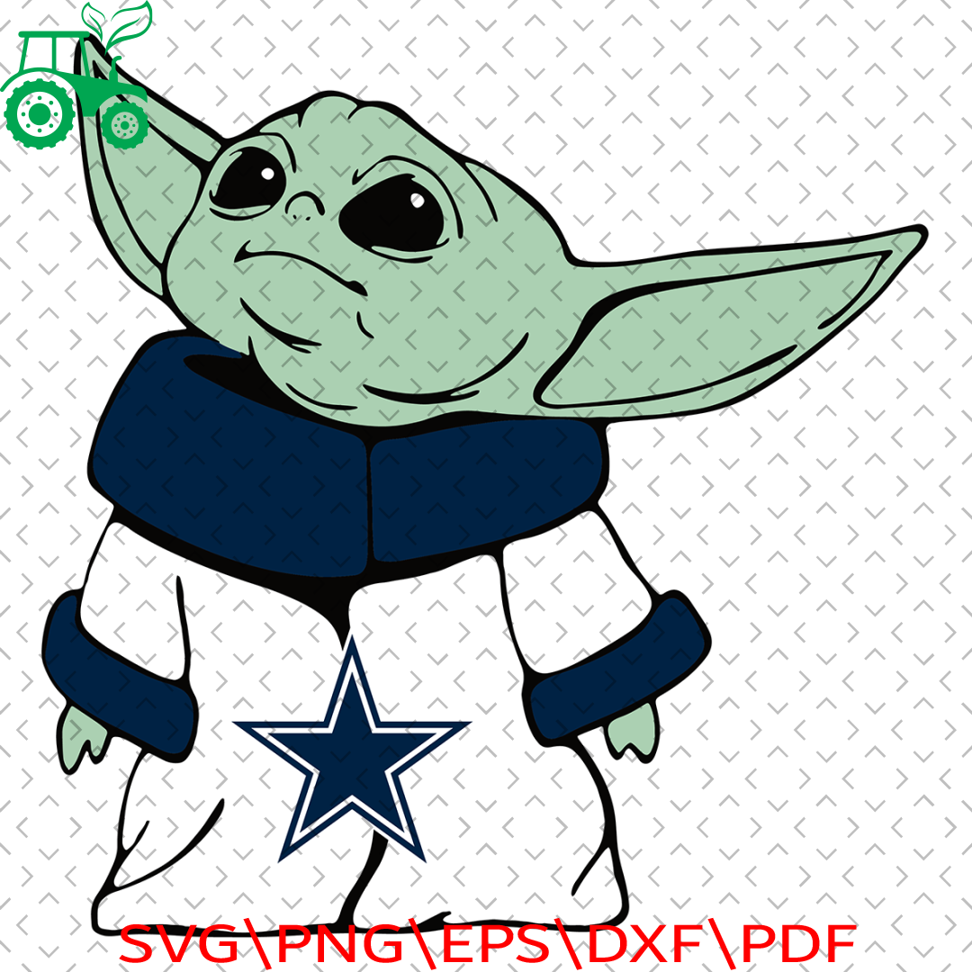 Dallas Cowboys NFL Baby Yoda Svg, Sport Svg, Football Svg, F | Inspire ...