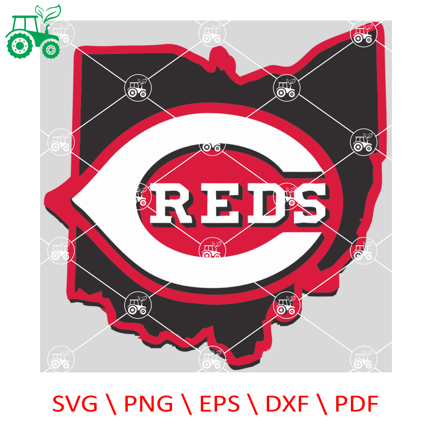 Cincinnati Reds svg, Sports Logo Svg, MLB svg, baseball svg - Inspire ...