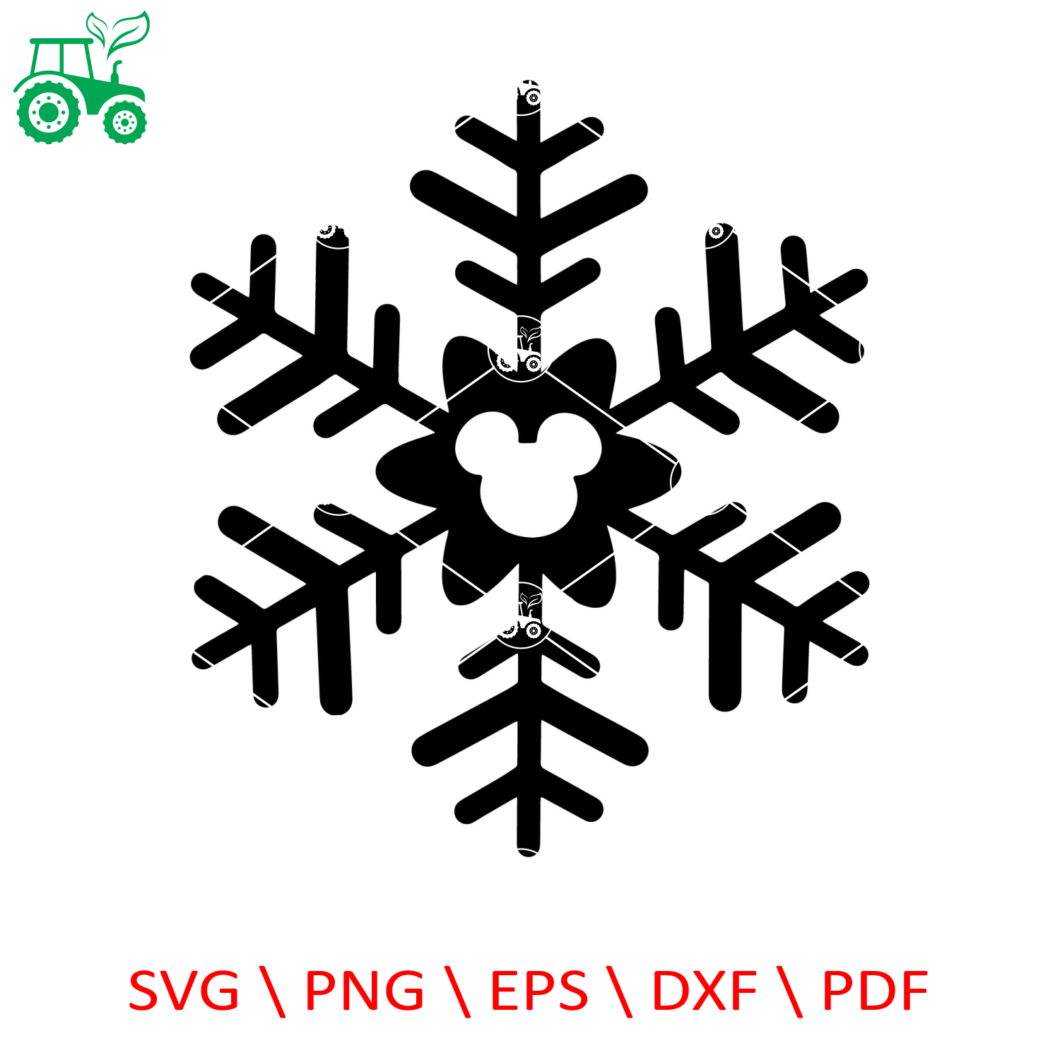 Mickey Mouse Snowflake, Disney SVG, Coloring Pages, Kids Col - Inspire ...