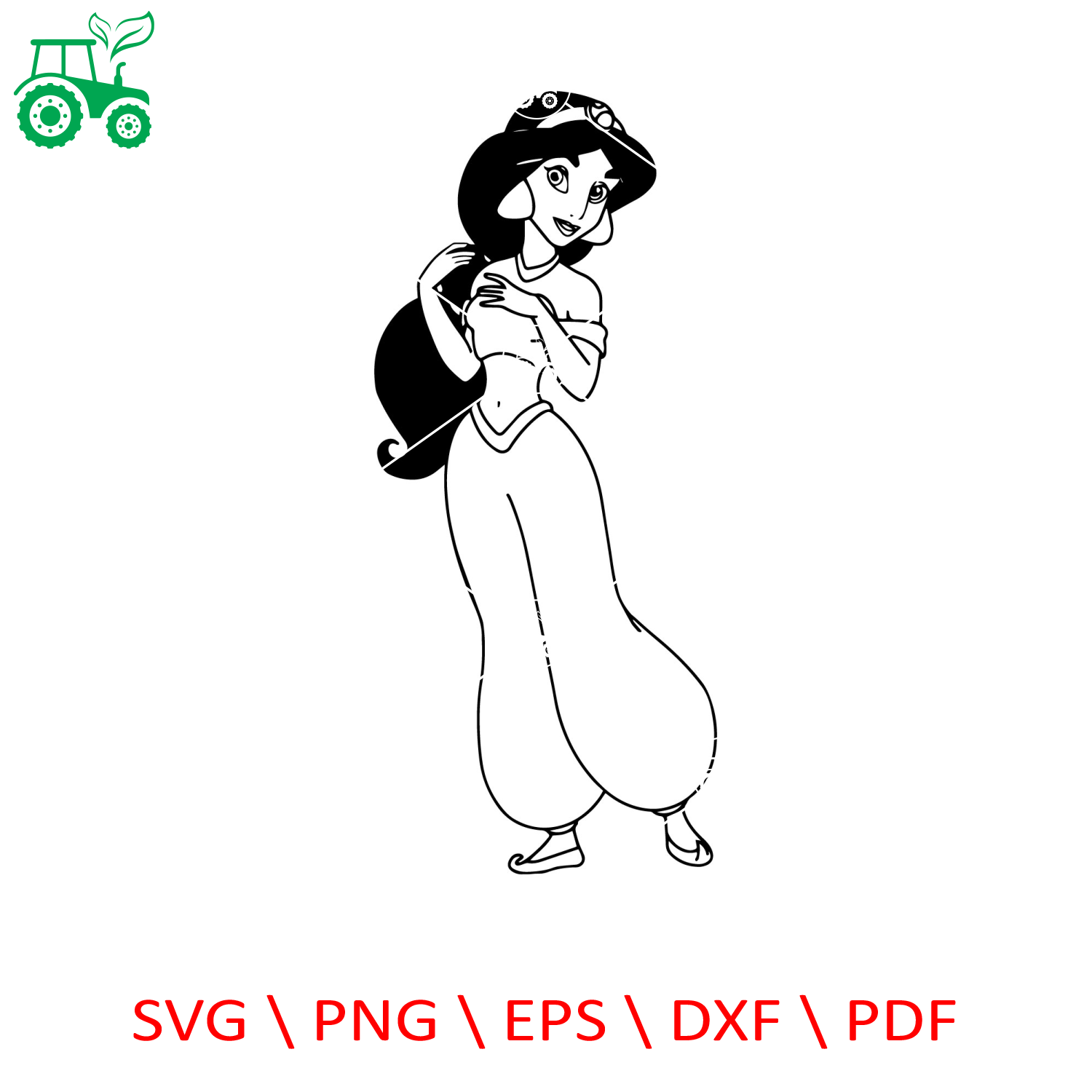 Princess Jasmine Disney Svg Aladdin Svg Digital Files Inspire Uplift