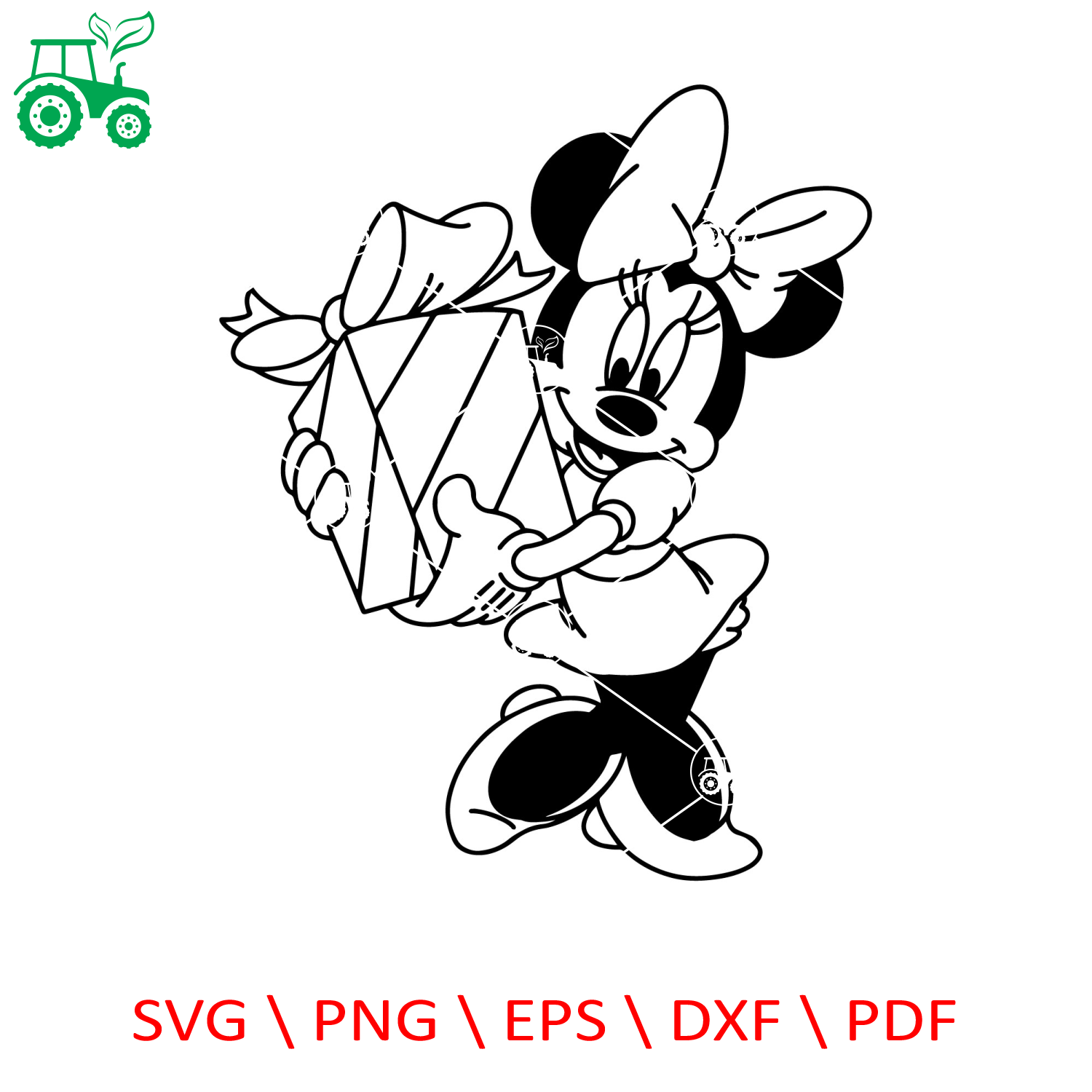 Minnie Mouse Christmas SVG File, Disney SVG, Kids Coloring P - Inspire ...