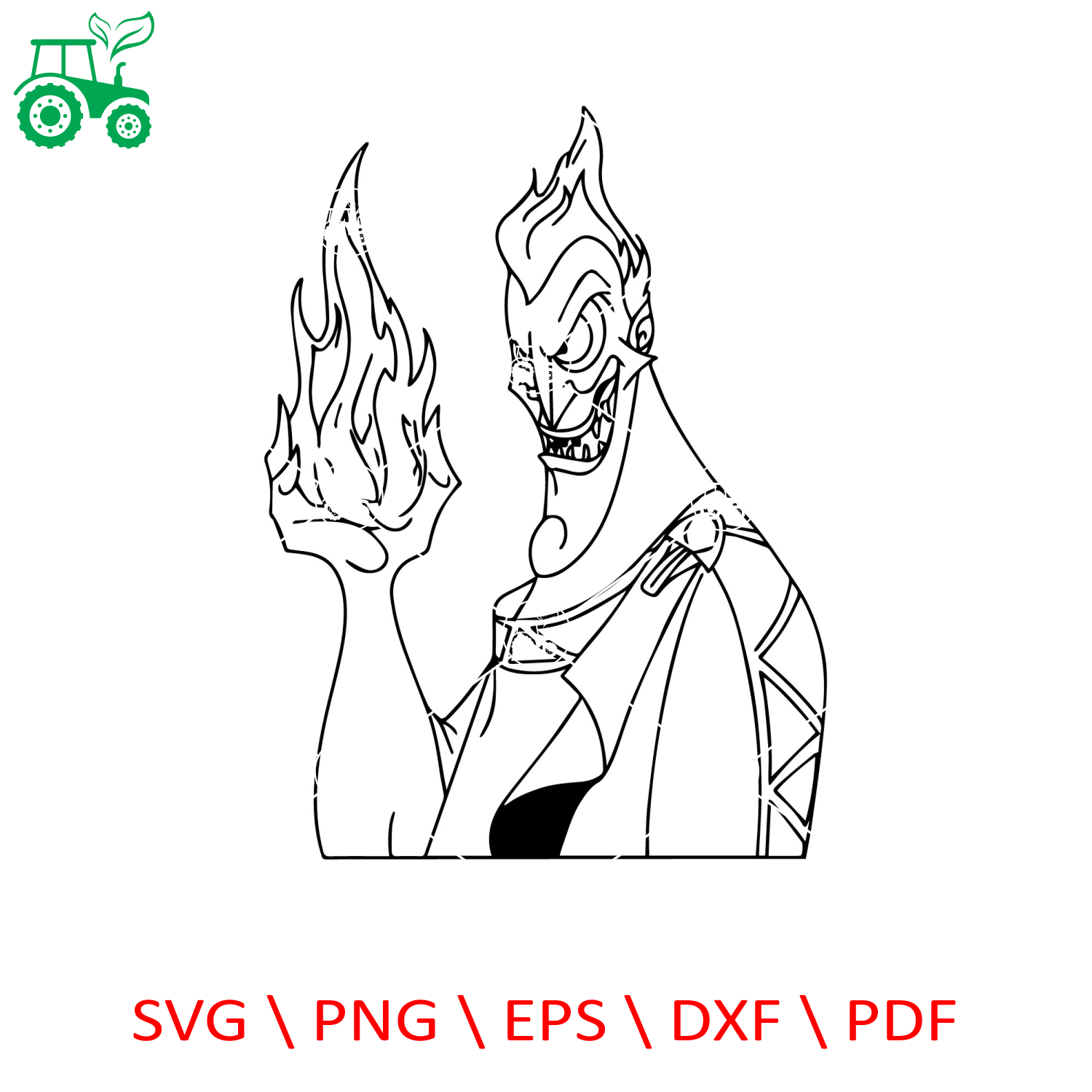 Hades (Hercules) SVG Digital Files ,Villain Coloring Pages, - Inspire ...
