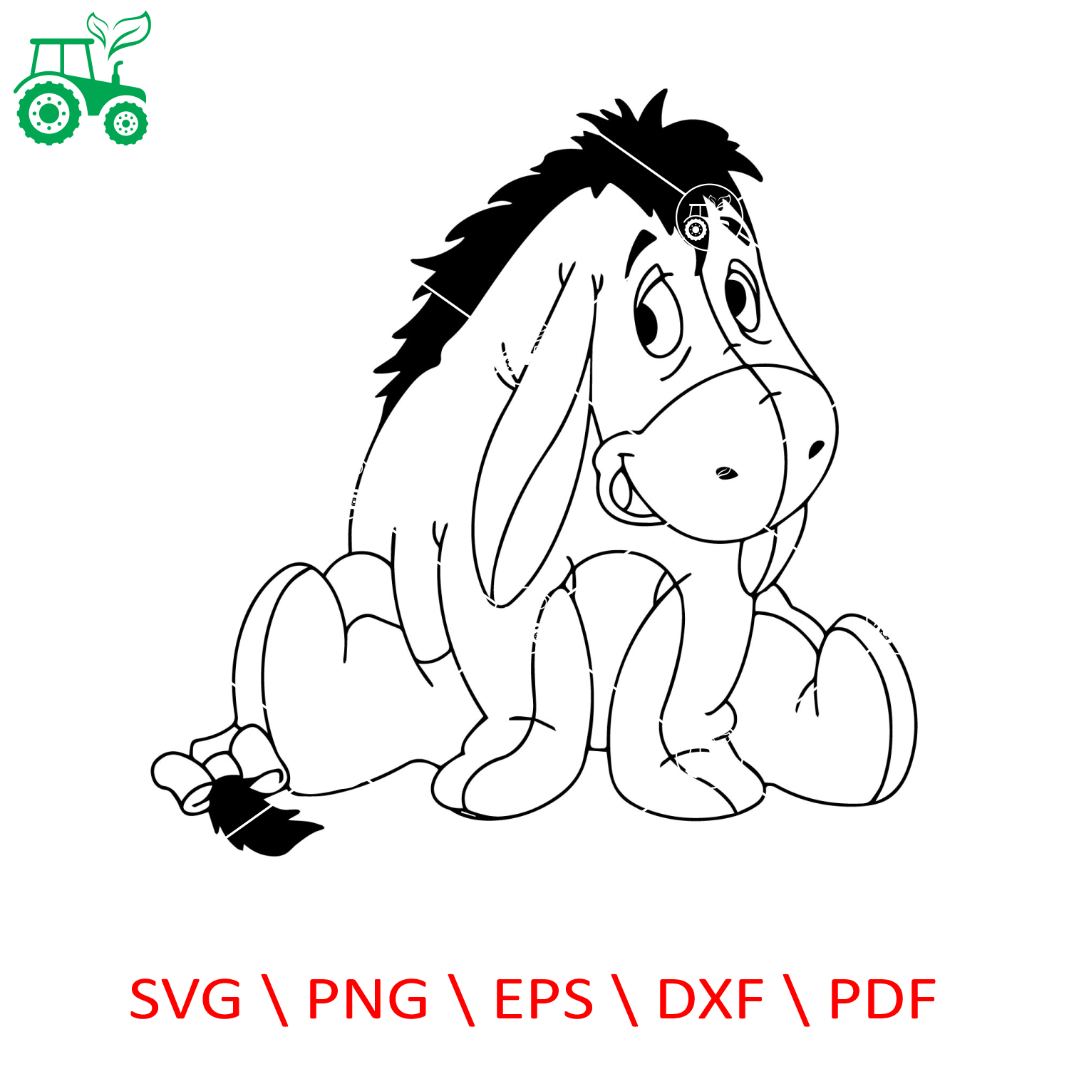 Eeyore SVG Digital Files, Disney SVG, Kids Coloring Pages | Inspire Uplift