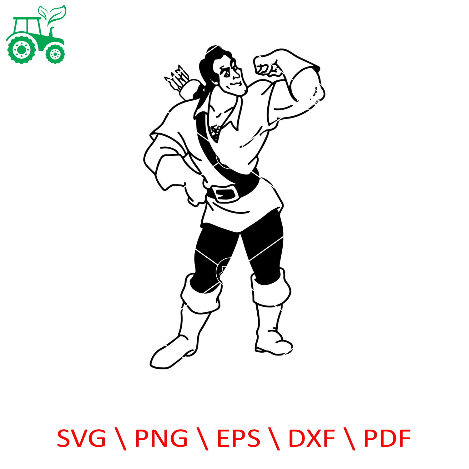 Gaston SVG (The Beauty and The Beast) Digital Files , Villai - Inspire ...