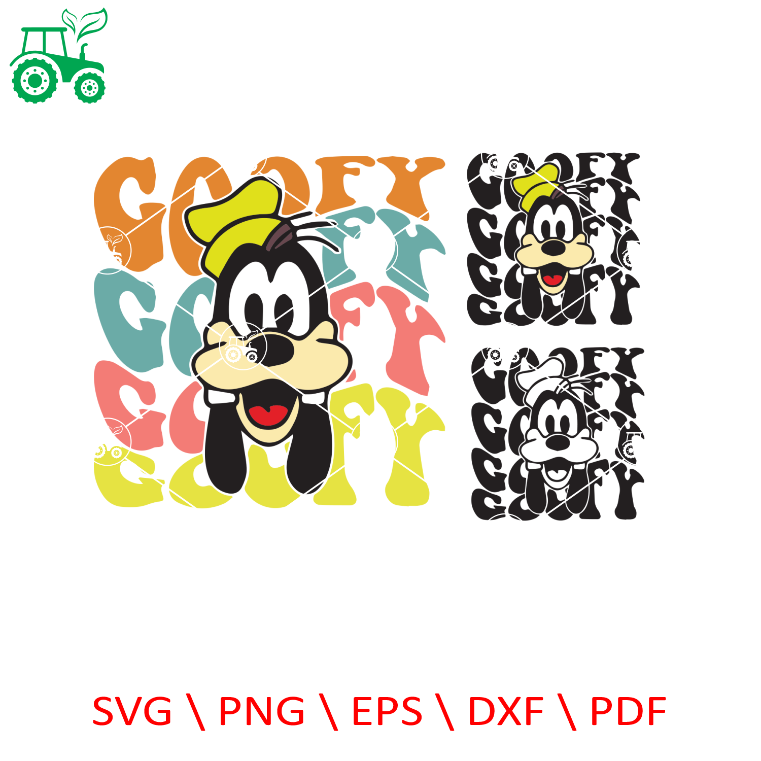 Wavy Goofy Svg Png Cricut, Retro Family Trip Svg Png. - Inspire Uplift