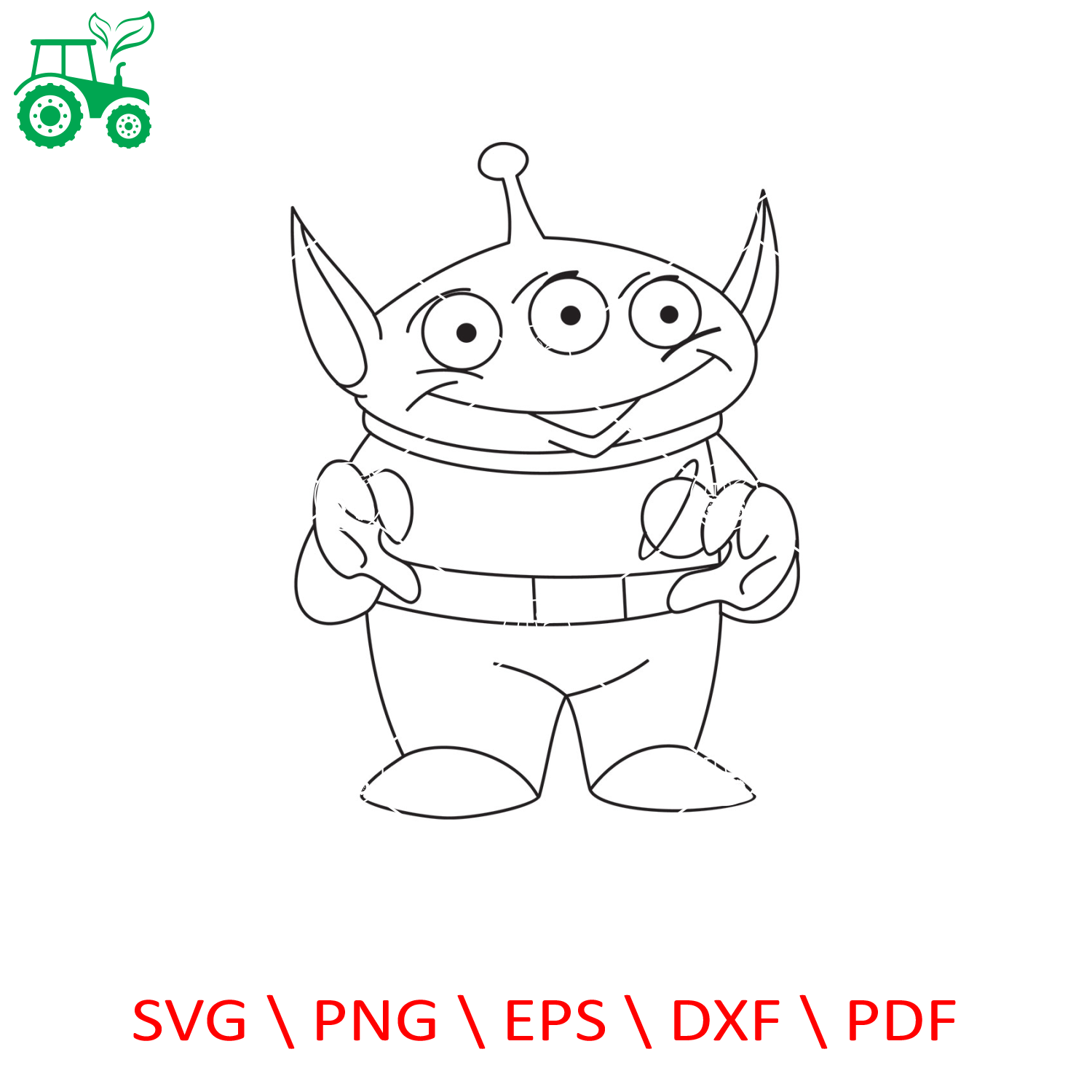 Coloring Little Green Aliens Svg, Cartoon Svg, Toy Story Png - Inspire ...
