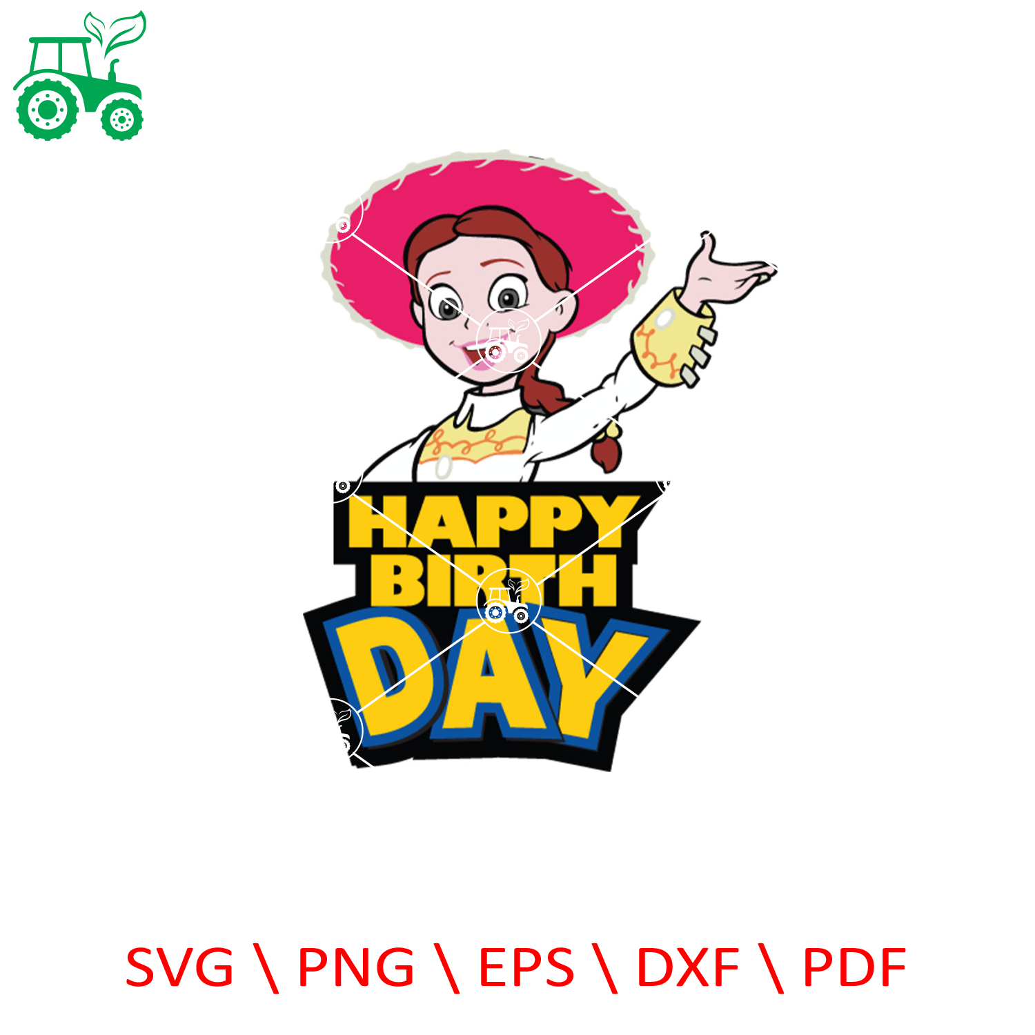 Happy Birthday Jessie Svg, Jessie Design, Jessie Png Toy Sto - Inspire ...