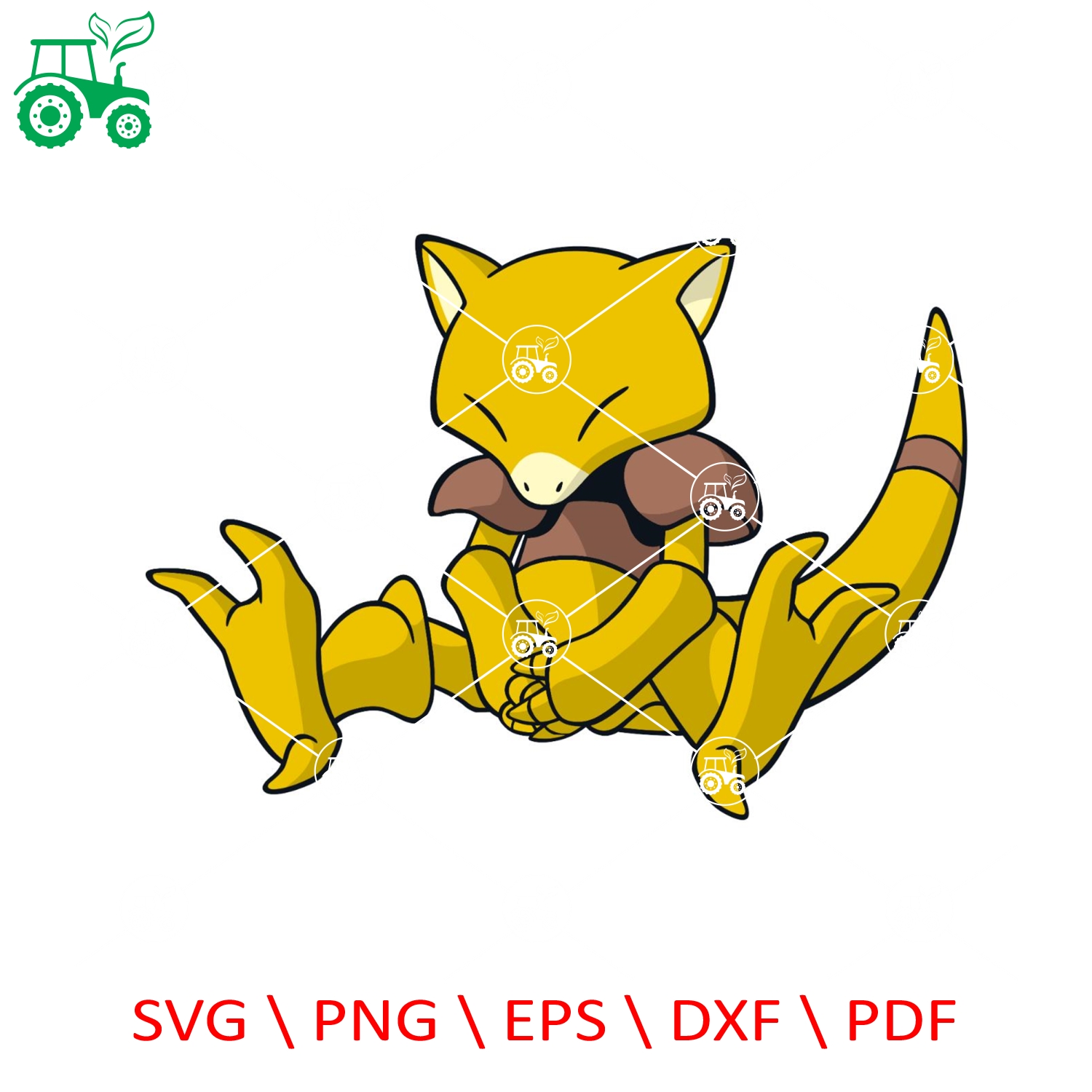 Anime Pokemon Abra SVG - Inspire Uplift