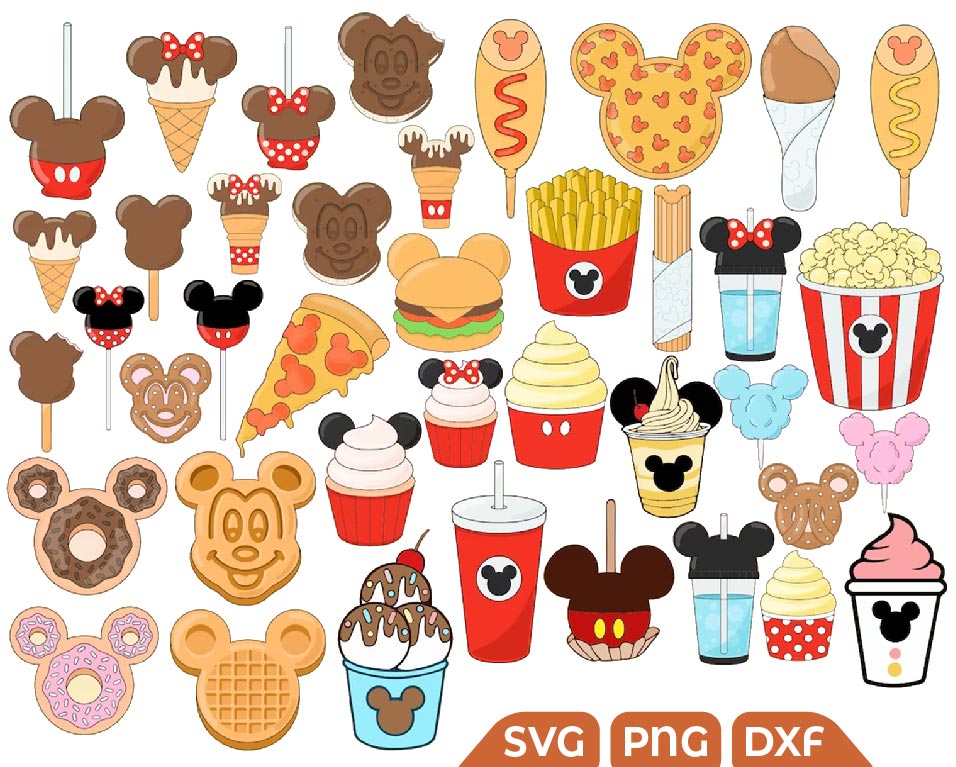 Disney Snack Goals Svg Png Bundle , Drinks And Foods Svg - Inspire Uplift