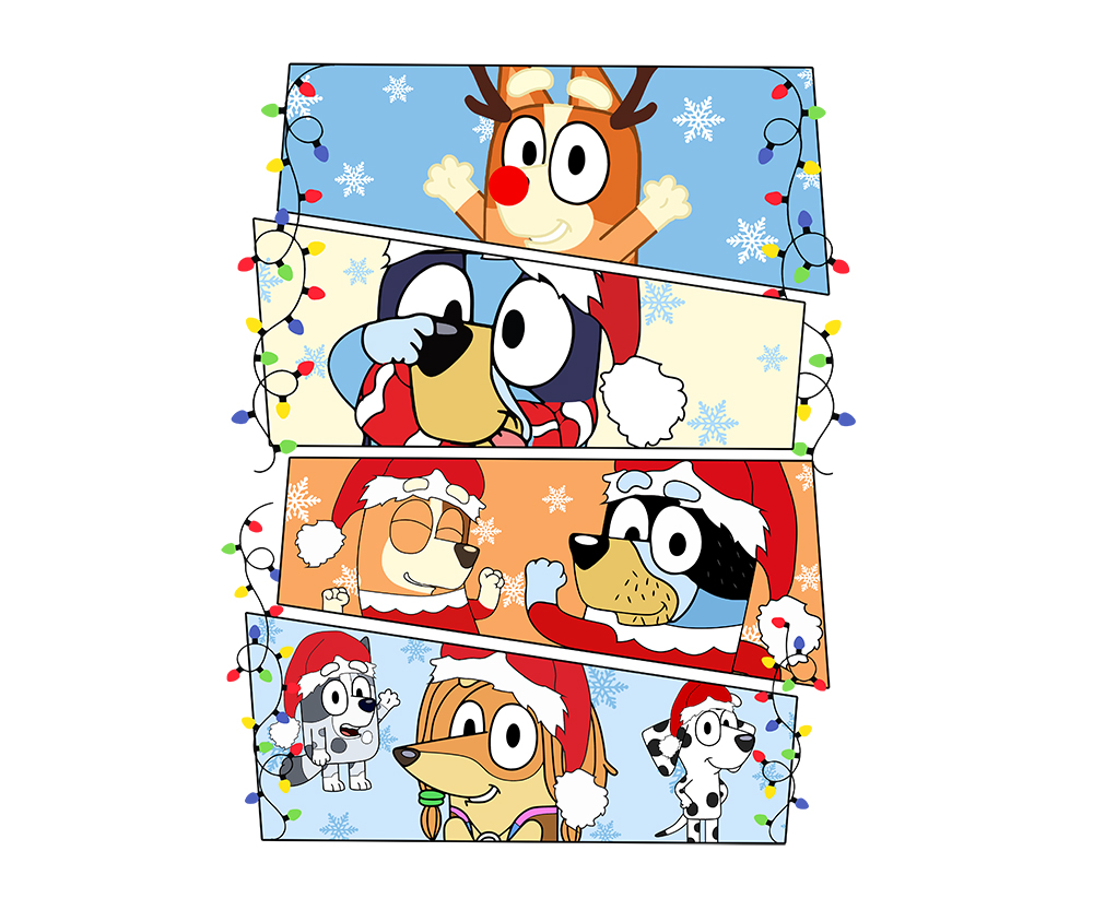 Bluey Joy To The World Png, Bluey Christmas Png - Inspire Uplift