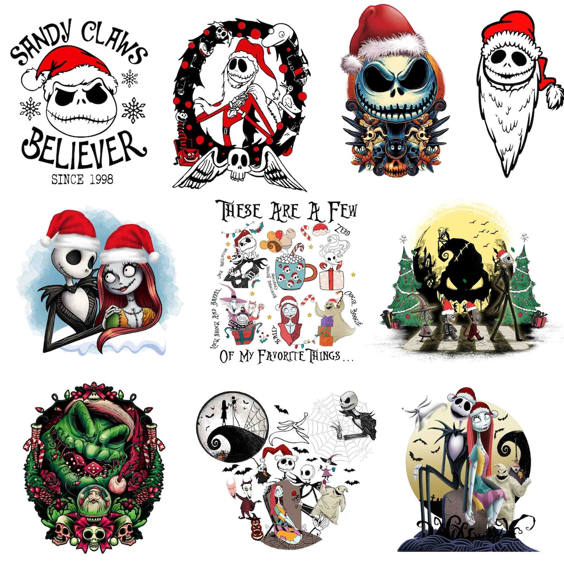 50 Christmas Nightmare PNG Bundle, Nightmare Merry Xmas & Ho - Inspire ...
