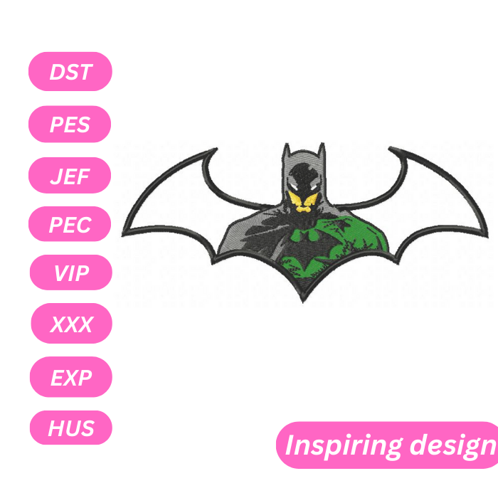 Batman Winds Embroidery Design, Machine Embroidery Design, A | Inspire ...